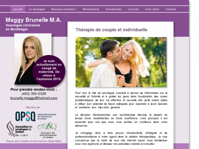 Maggy Brunelle M.A. Sexologue clinicienne